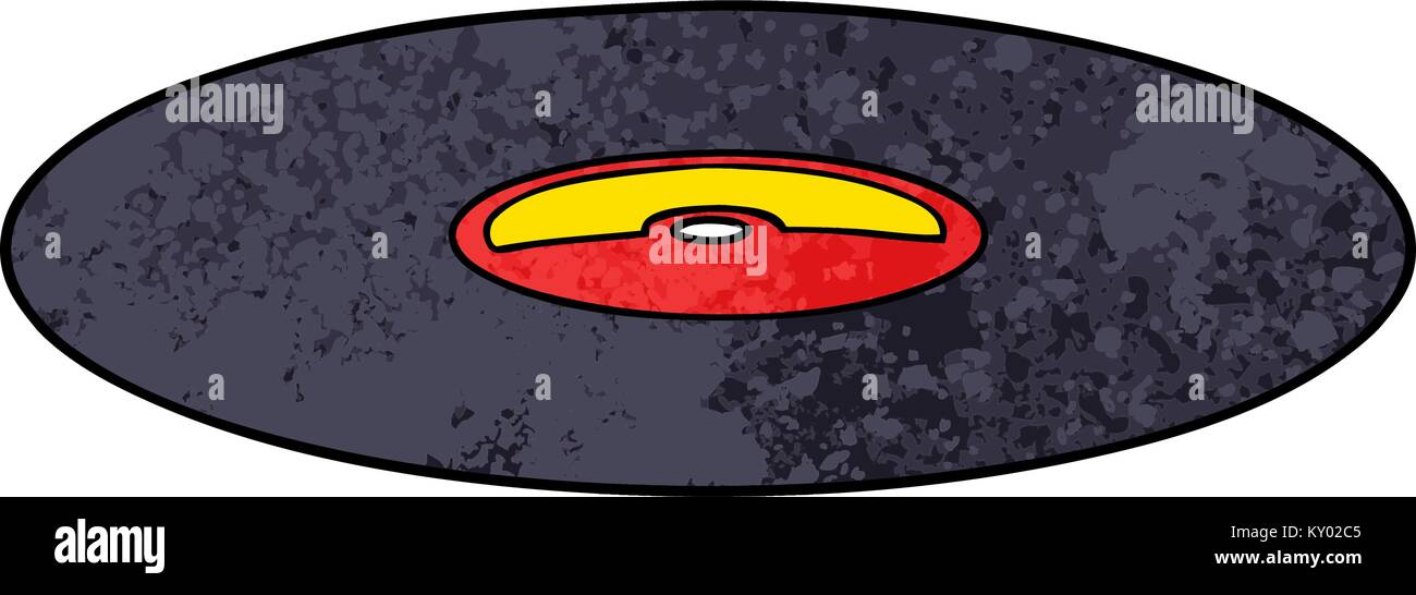 cartoon old vinyl record Stock Vector Image & Art - Alamy