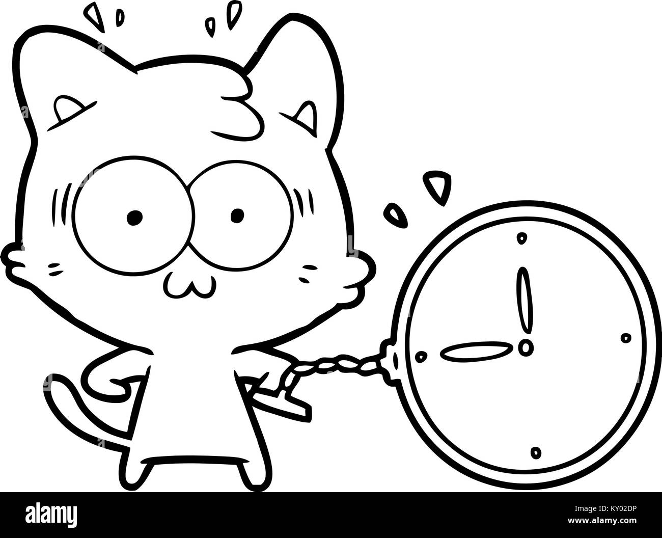 cartoon surprised cat Stock Vector Image & Art - Alamy