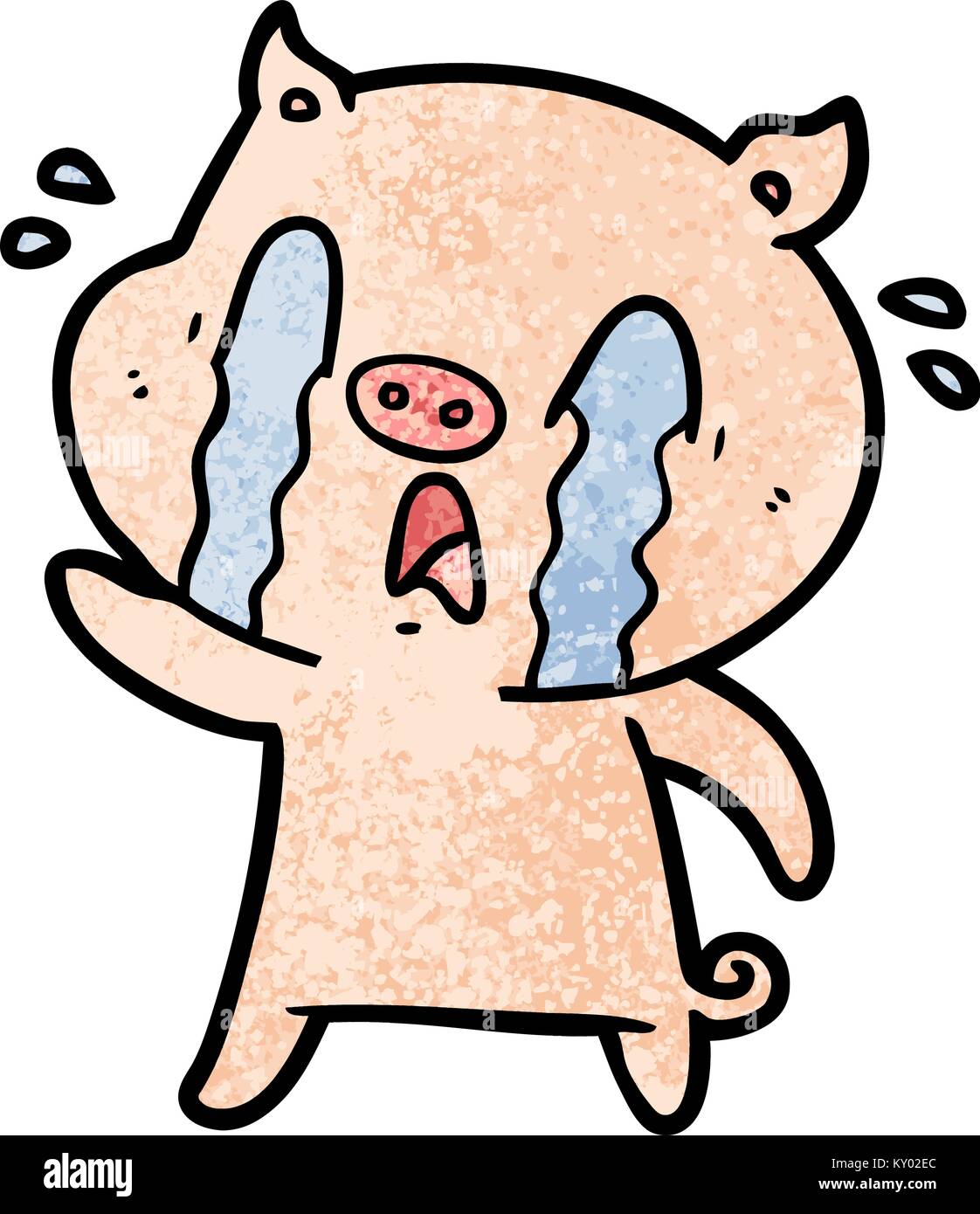 crying pig cartoon Stock Vector Image & Art - Alamy