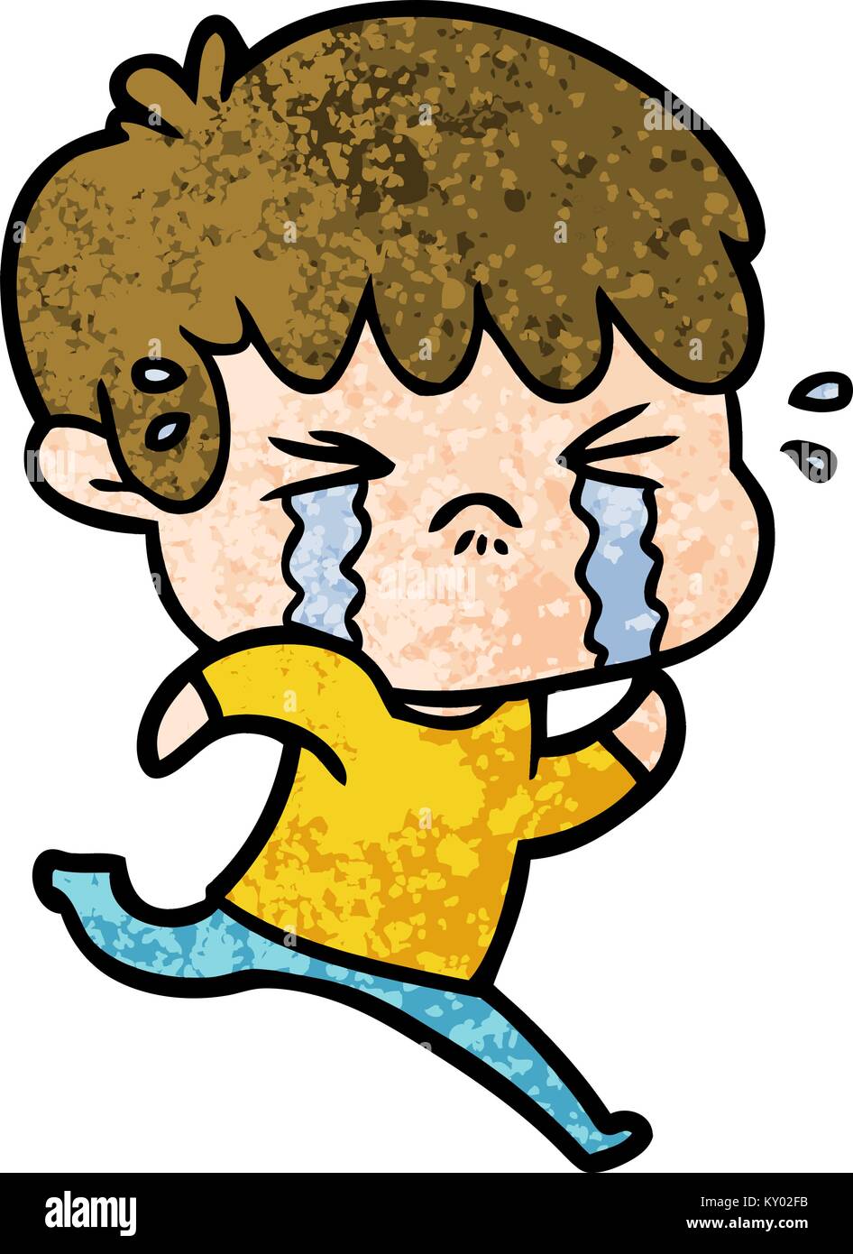 cartoon boy crying Stock Vector Image & Art - Alamy