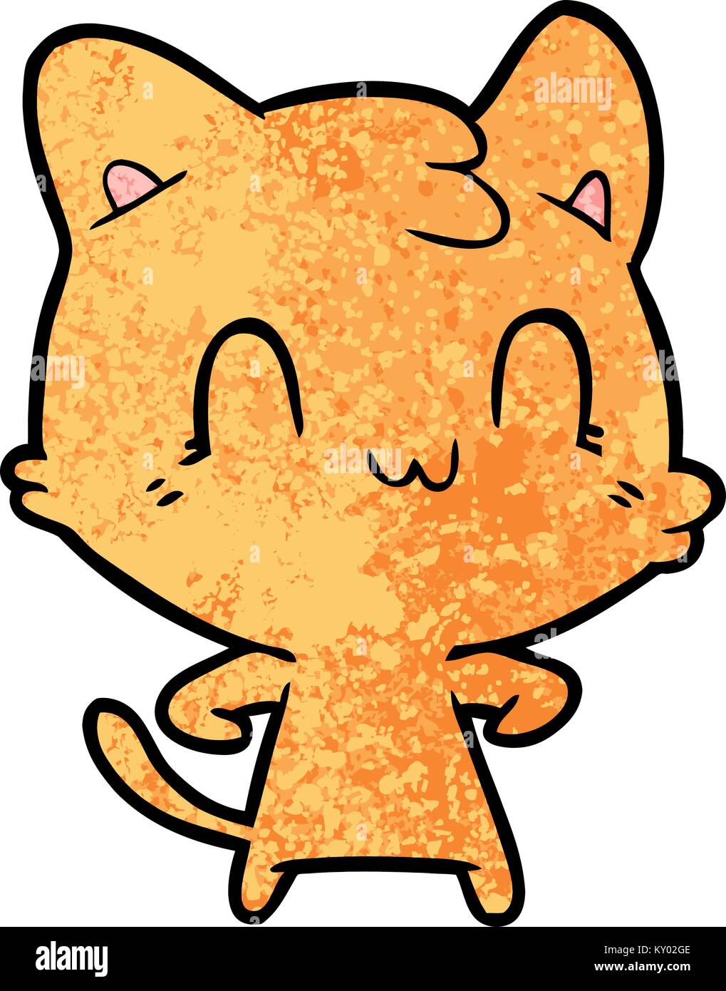 cartoon happy cat Stock Vector Image & Art - Alamy