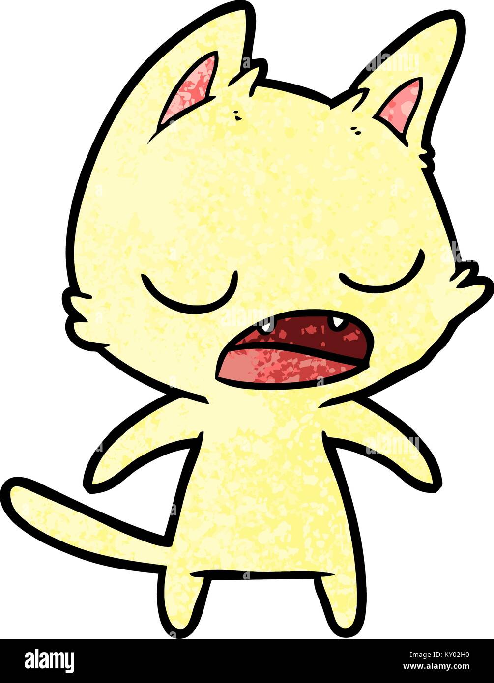 talking cat cartoon Stock Vector Image & Art - Alamy