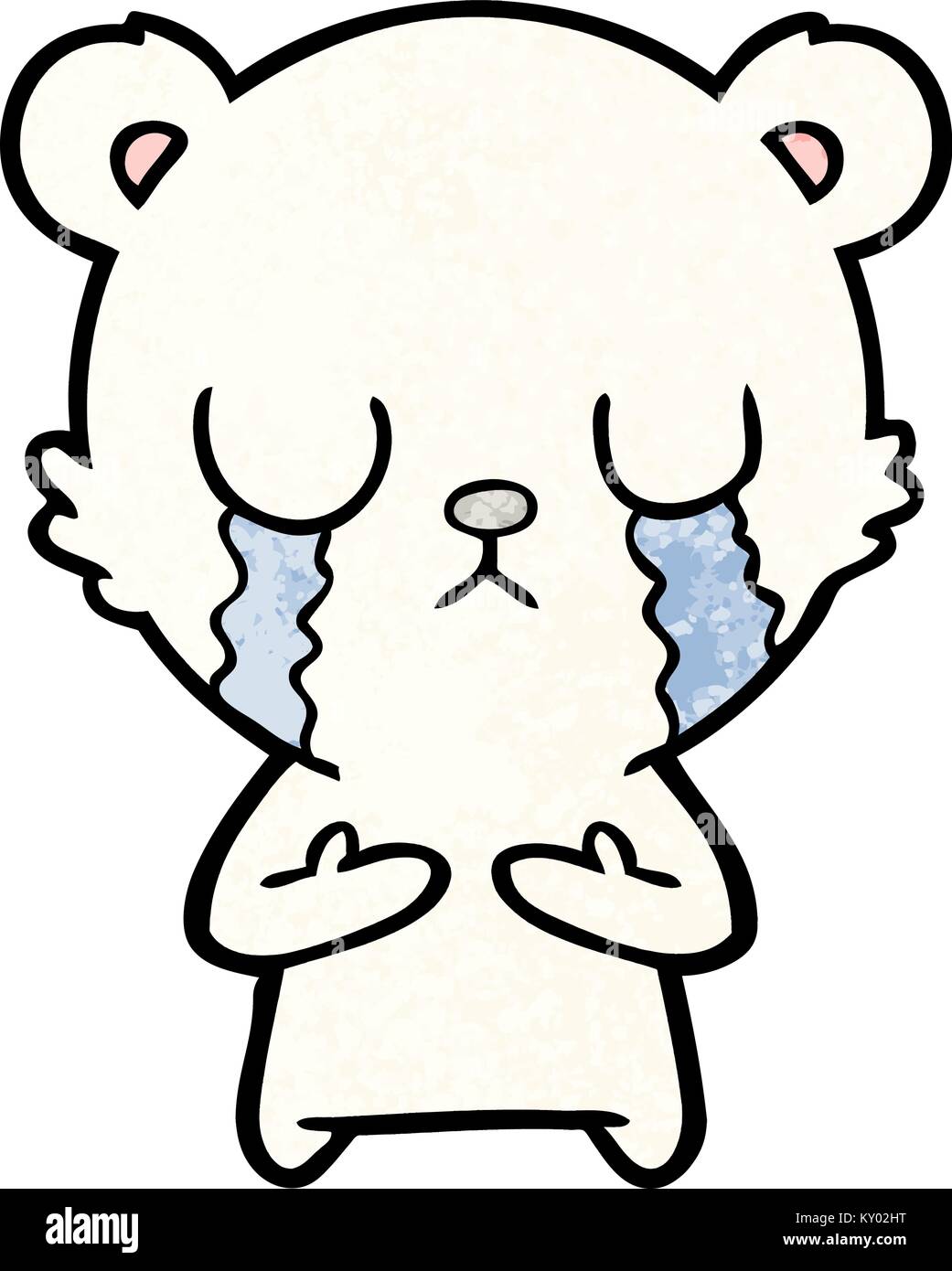 sad little polar bear cartoon Stock Vector Image & Art - Alamy