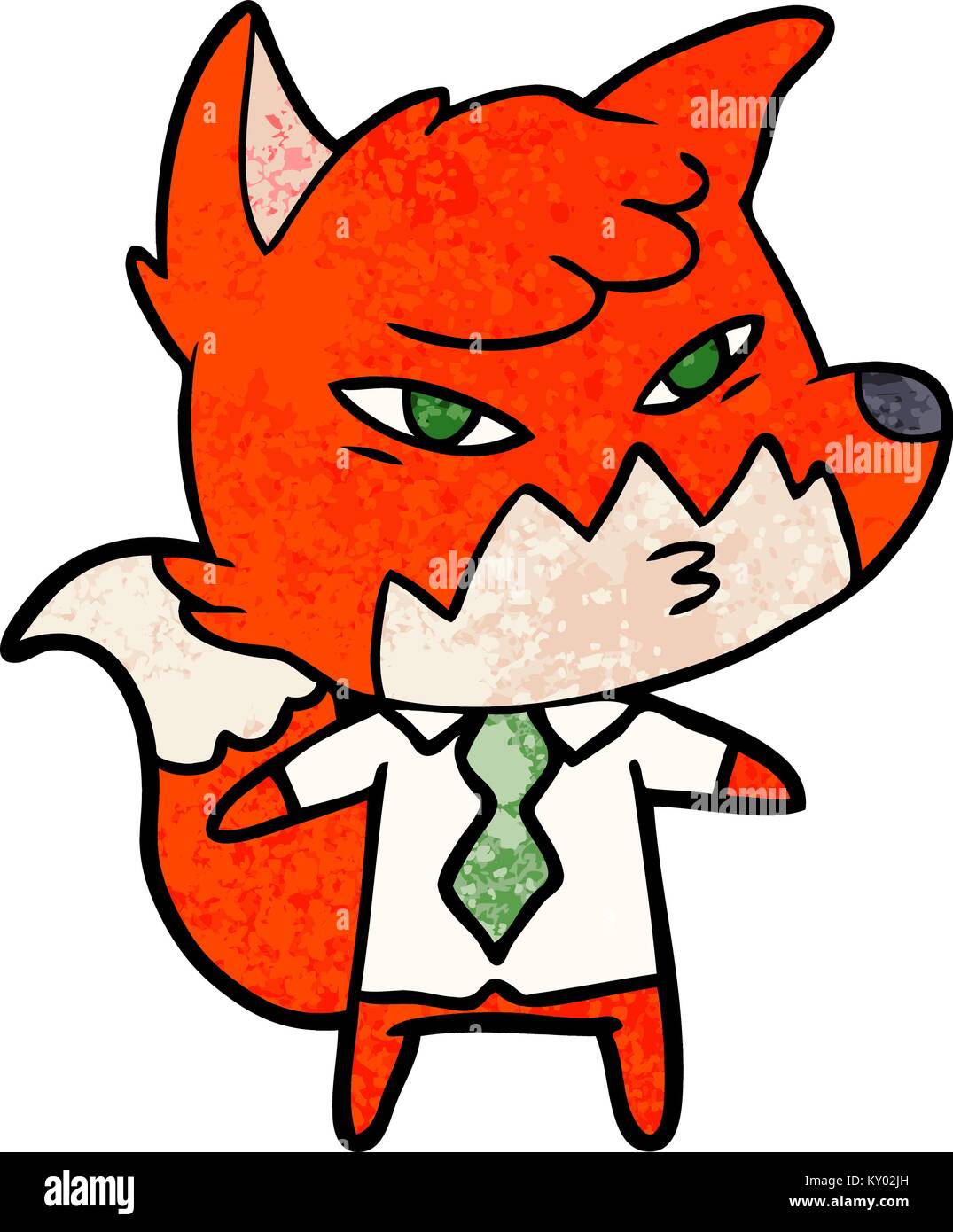 clever cartoon fox Stock Vector Image & Art - Alamy