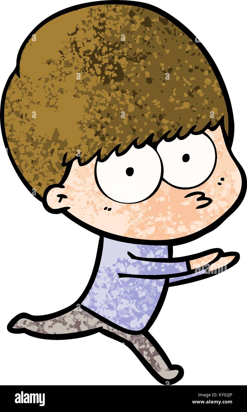 nervous cartoon boy Stock Vector Image & Art - Alamy