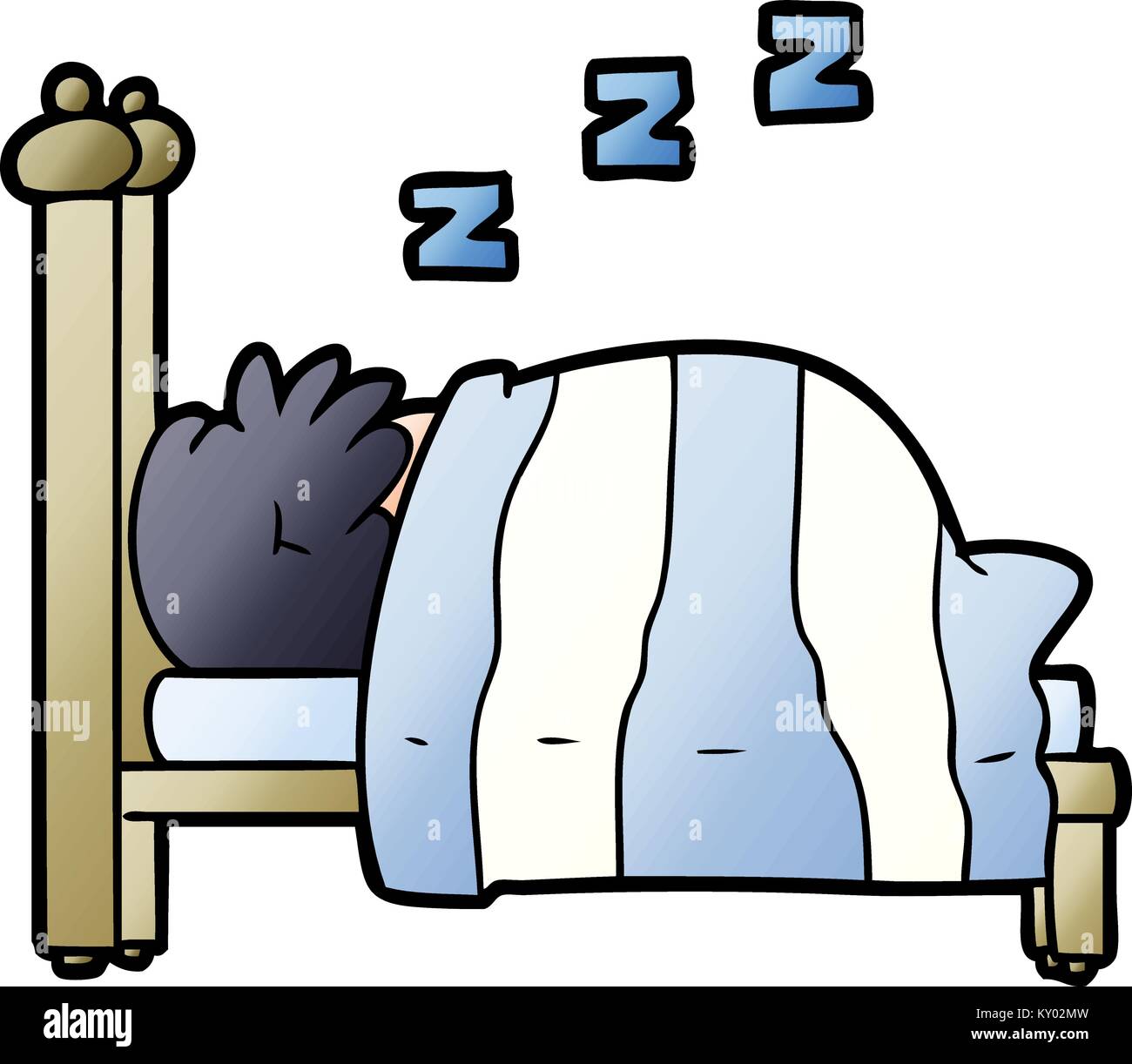 cartoon snoring person Stock Vector Image & Art - Alamy