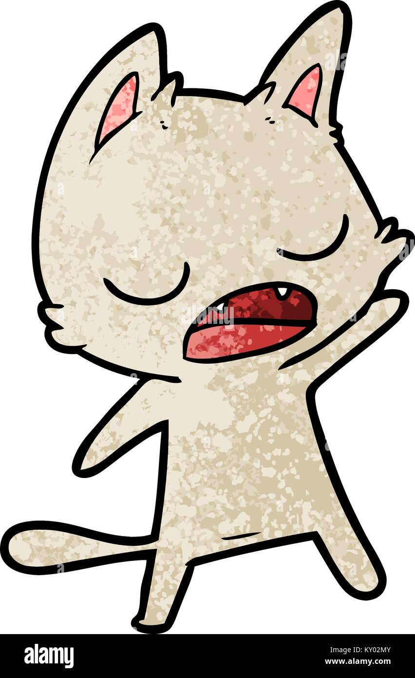 talking cat cartoon Stock Vector Image & Art - Alamy