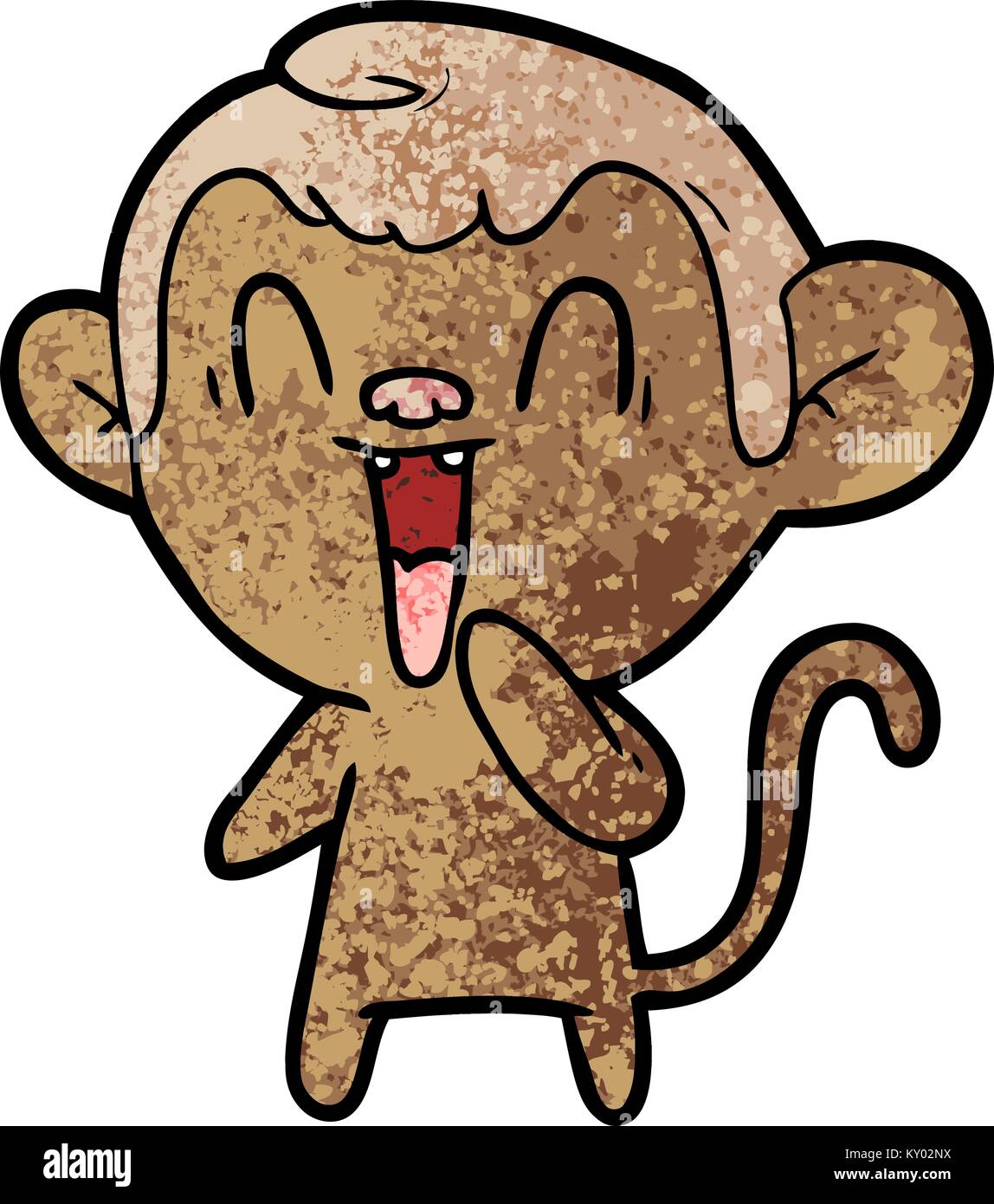 cartoon laughing monkey Stock Vector Image & Art - Alamy
