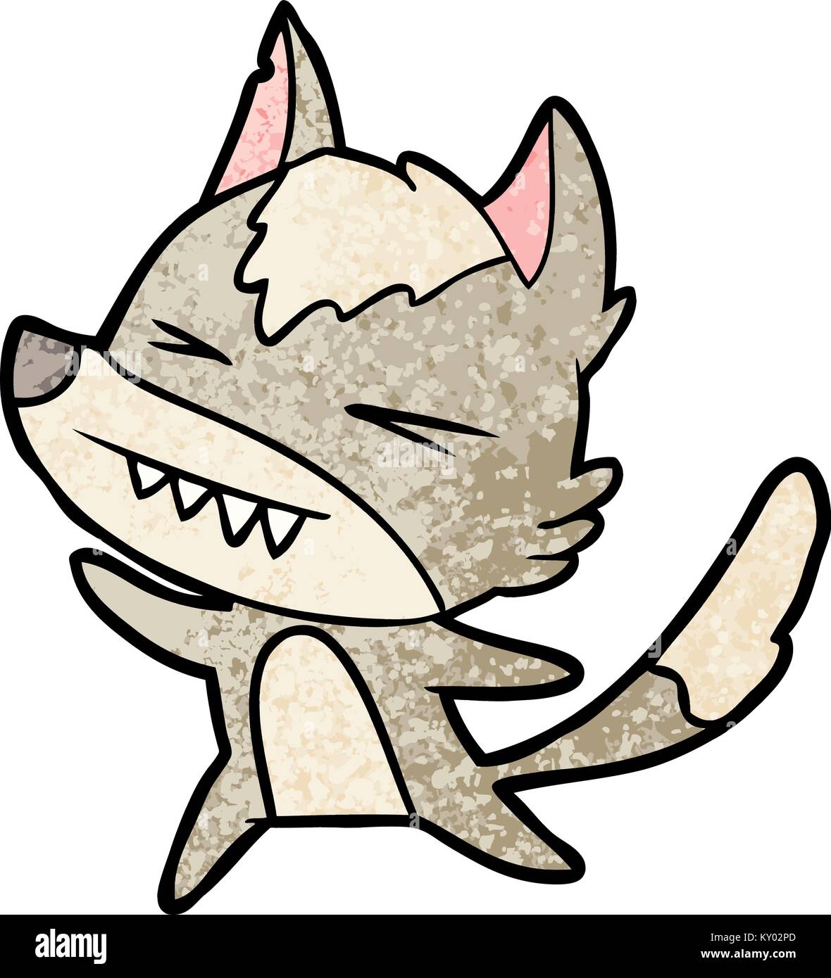 angry wolf cartoon Stock Vector Image & Art - Alamy