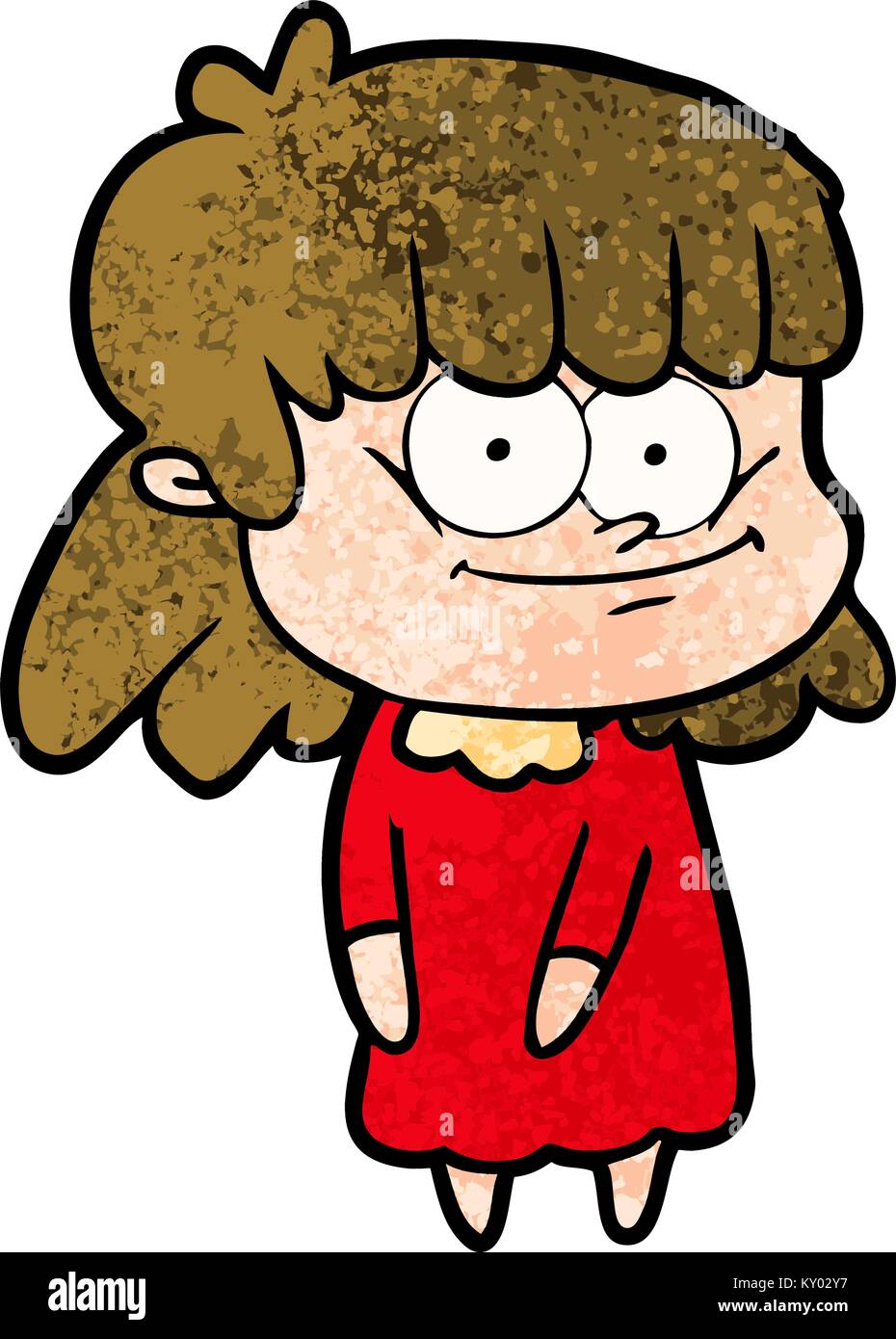 cartoon smiling woman Stock Vector Image & Art - Alamy