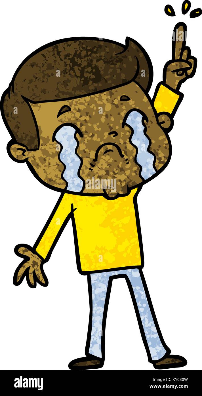 cartoon man crying Stock Vector Image & Art - Alamy