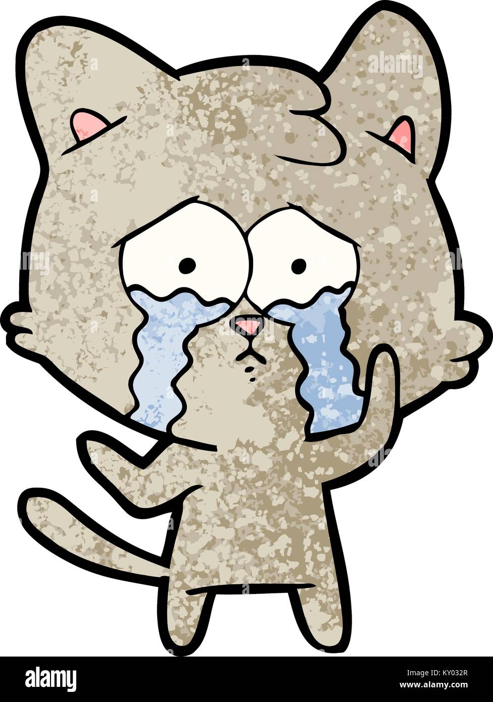 cartoon crying cat Stock Vector Image & Art - Alamy