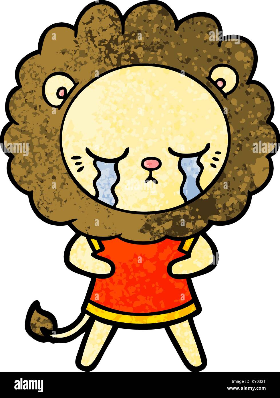 crying cartoon lion Stock Vector Image & Art - Alamy