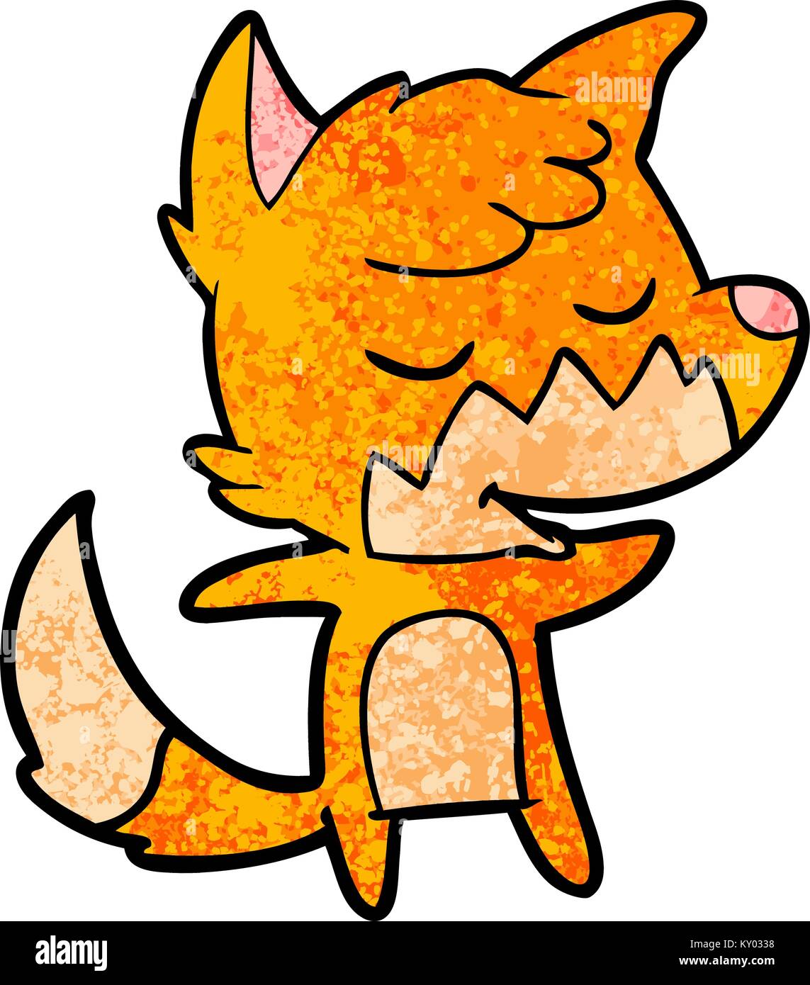 friendly cartoon fox Stock Vector Image & Art - Alamy