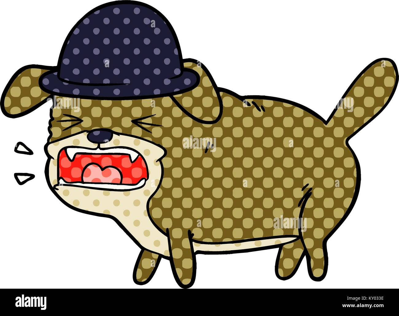 cartoon dog barking Stock Vector Image & Art - Alamy