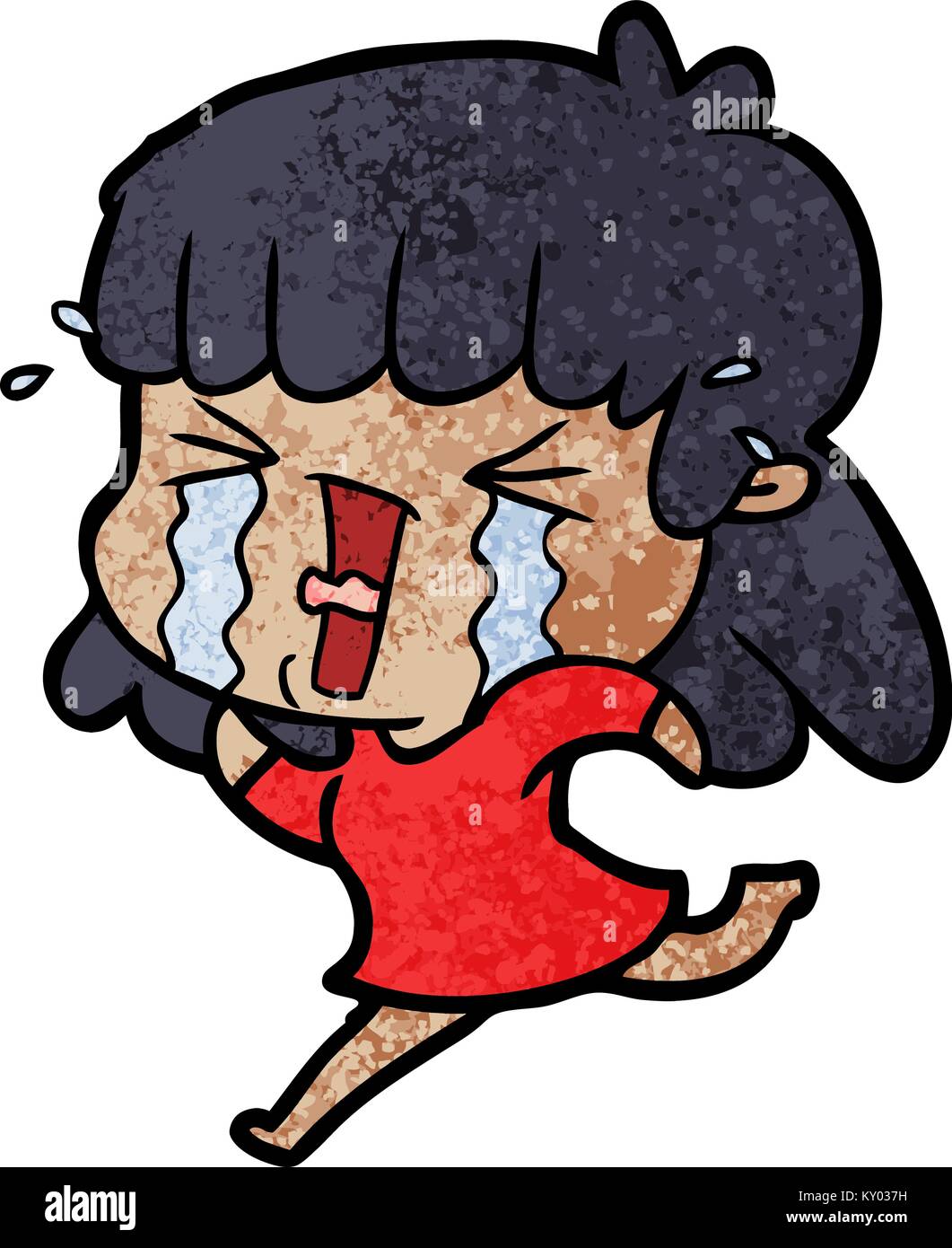 cartoon woman in tears Stock Vector Image & Art - Alamy