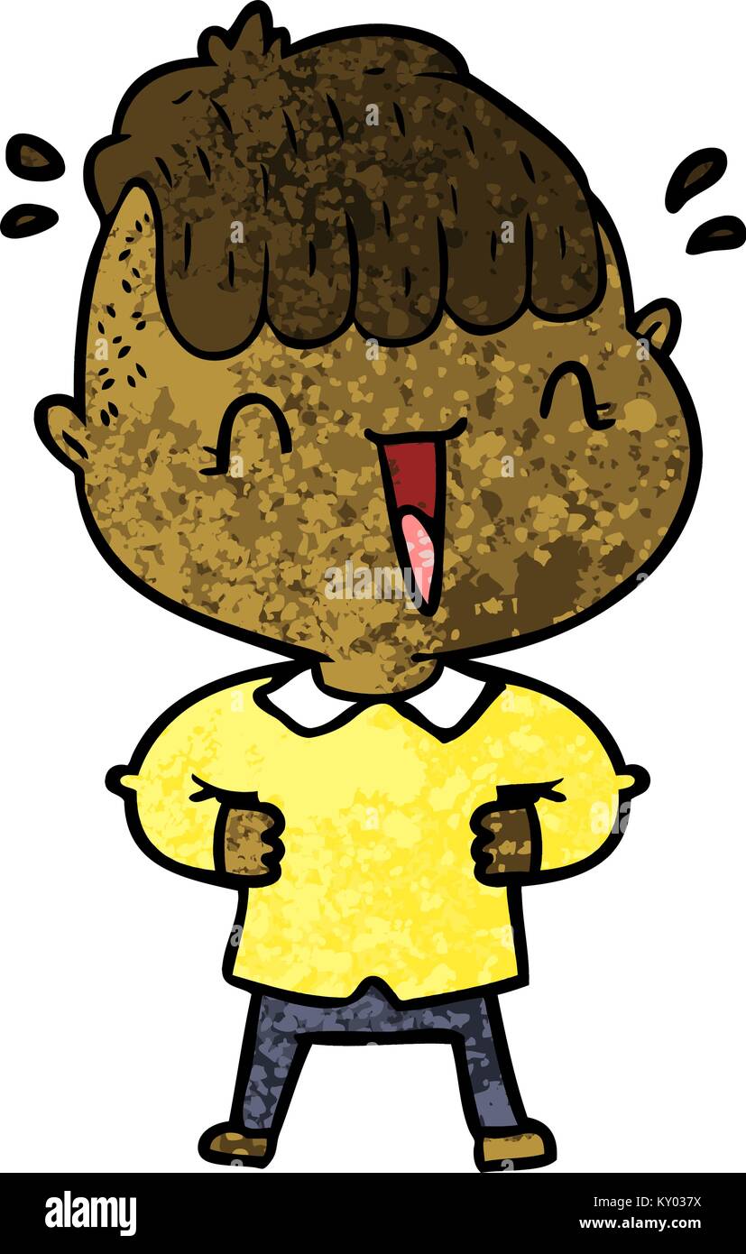 cartoon happy boy surprised Stock Vector Image & Art - Alamy