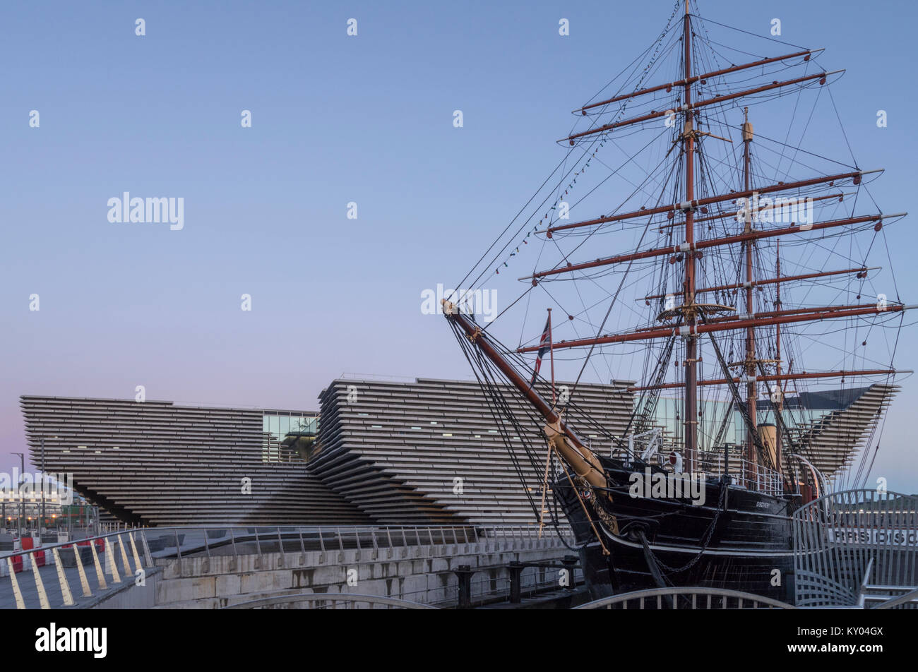 The V&A design museum has been sited next to the RRS Discovery as part ...