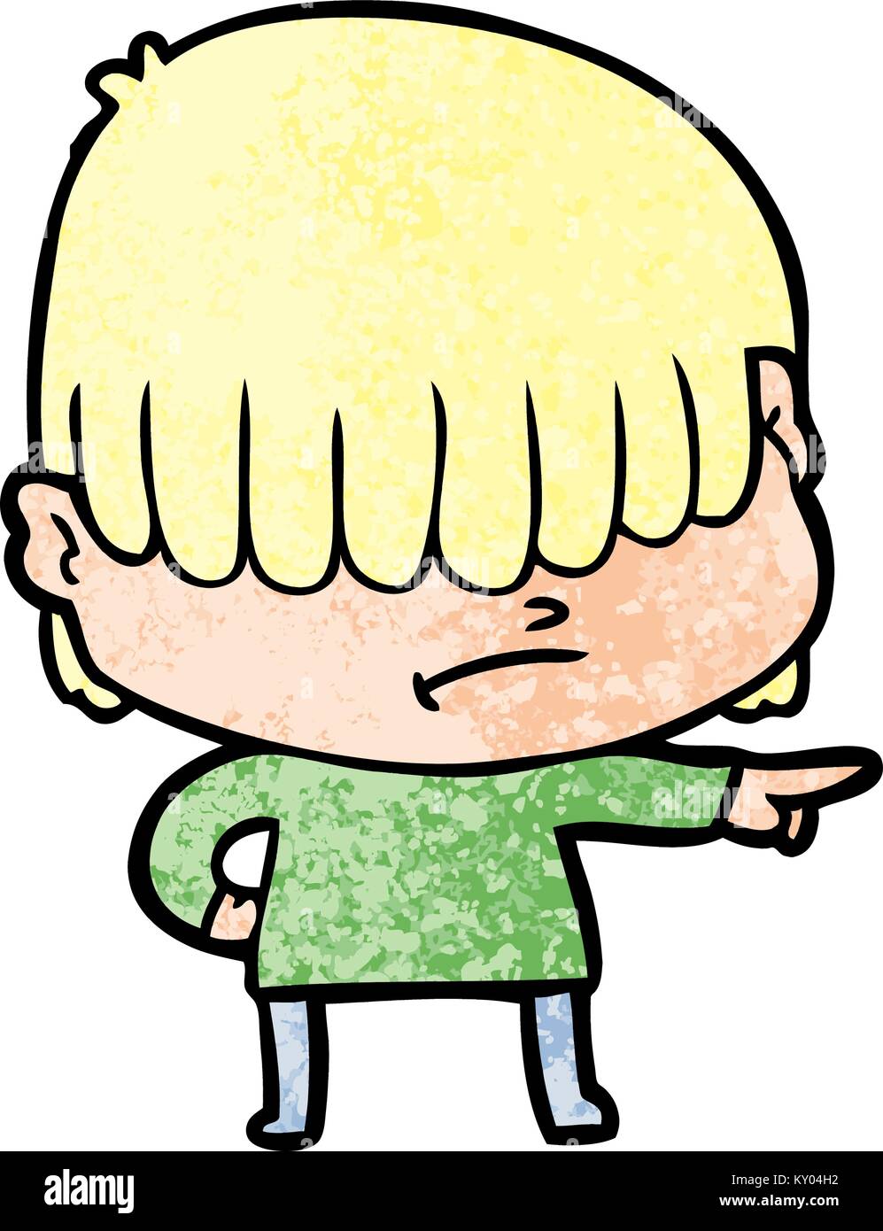 cartoon boy with untidy hair Stock Vector Image & Art - Alamy