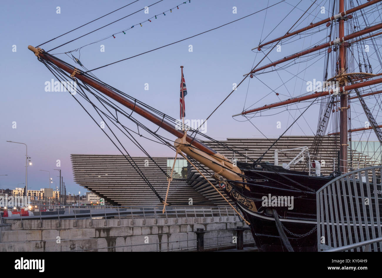 The V&A design museum has been sited next to the RRS Discovery as part ...