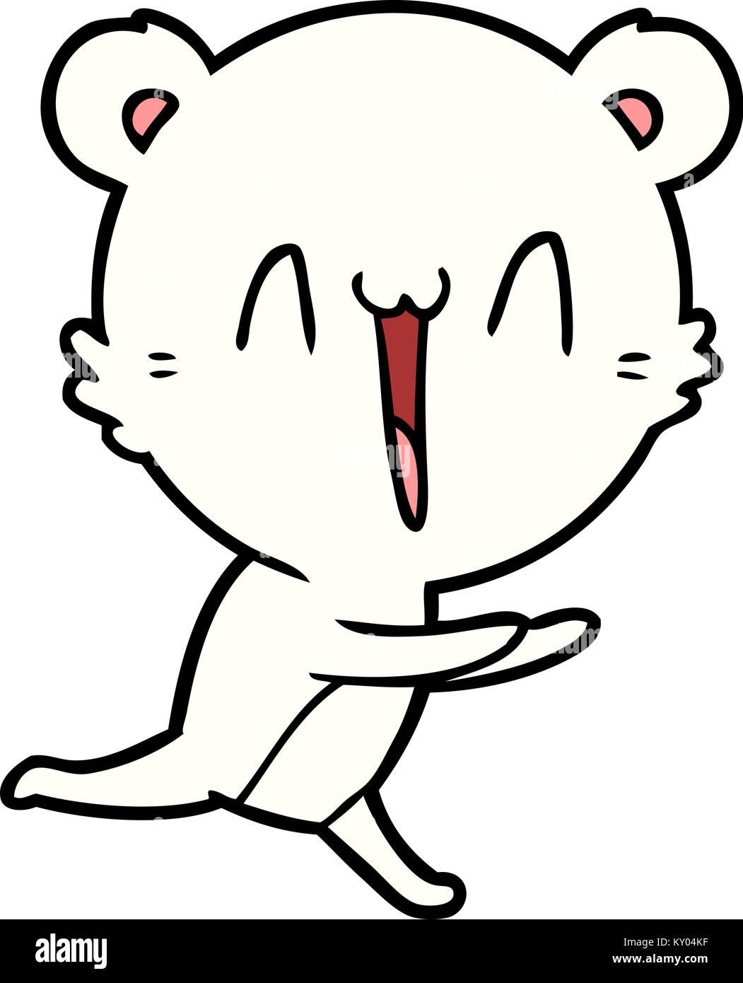 happy polar bear cartoon Stock Vector Image & Art - Alamy