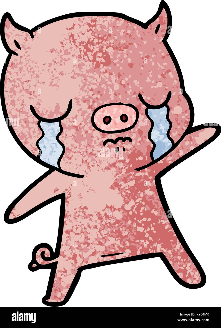 cartoon pig crying Stock Vector Image & Art - Alamy