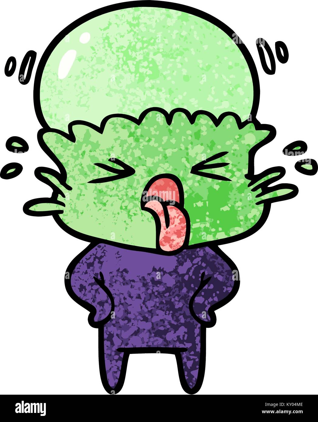 weird cartoon alien Stock Vector Image & Art - Alamy