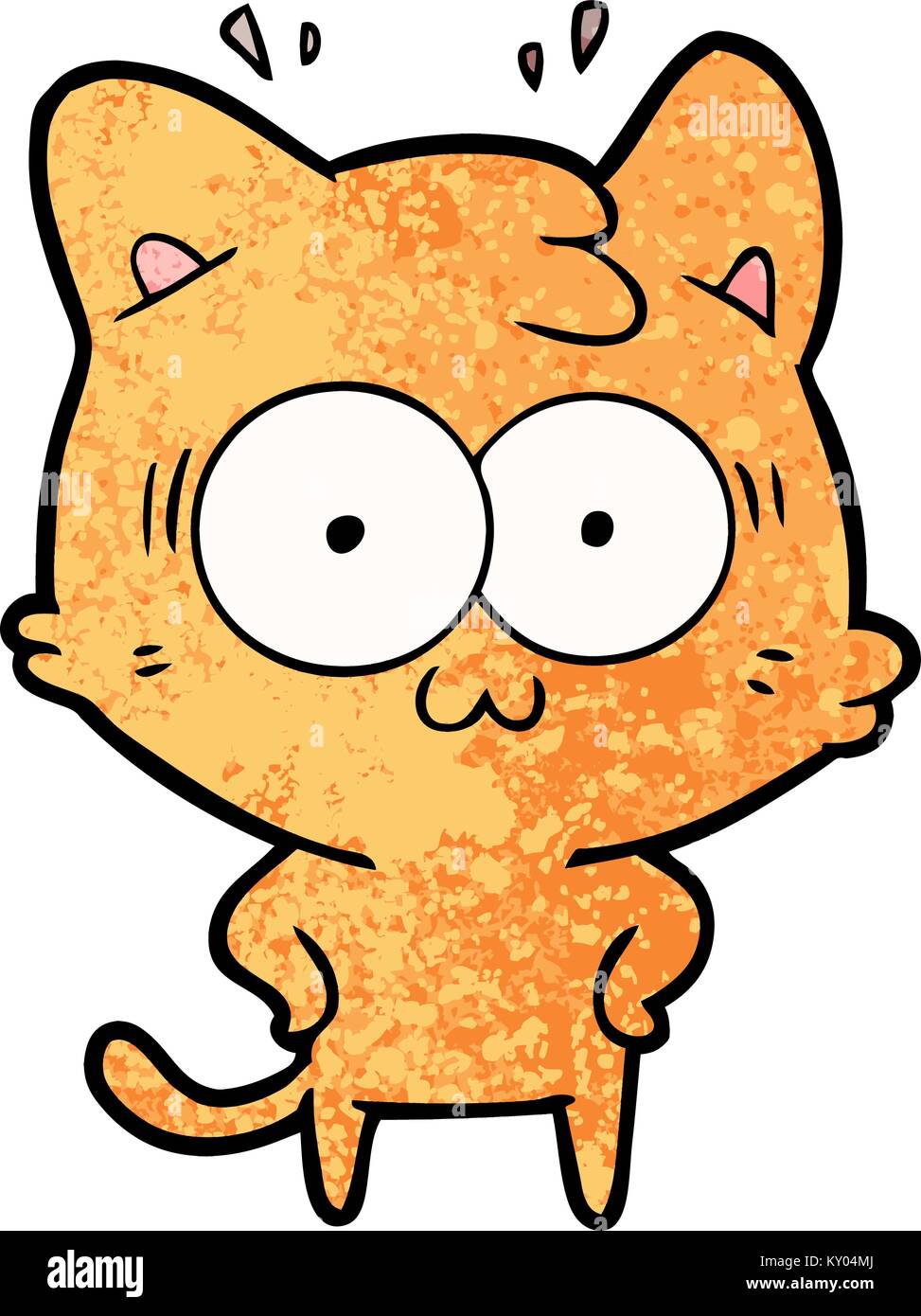 cartoon surprised cat Stock Vector Image & Art - Alamy