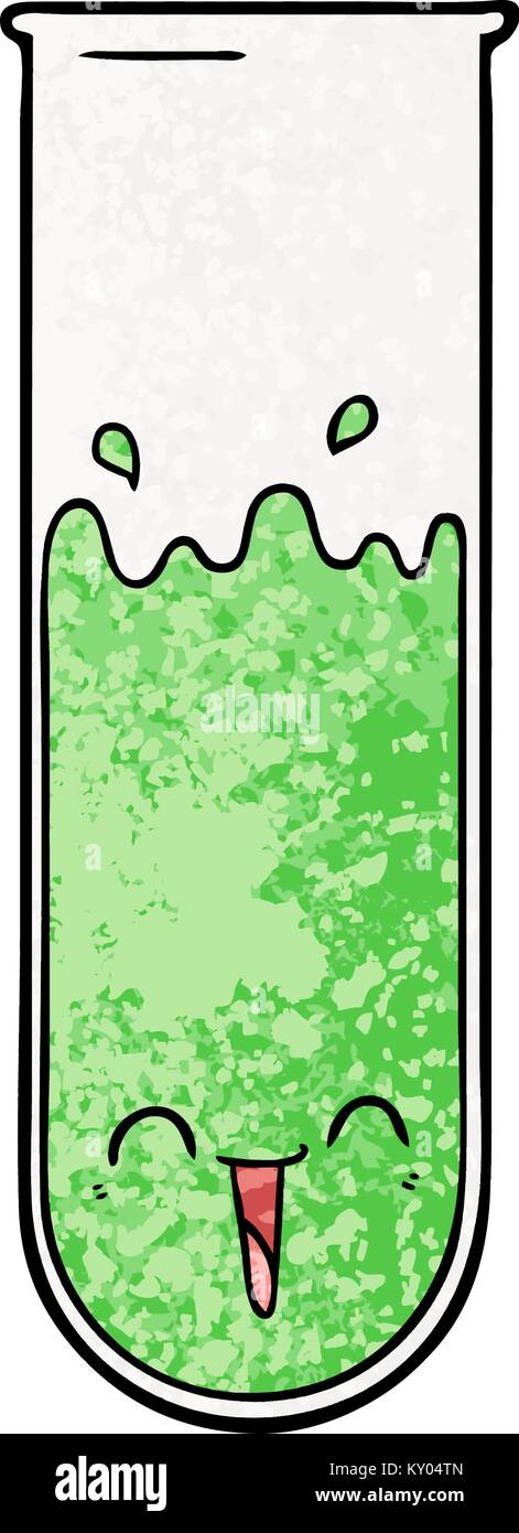 cartoon happy test tube Stock Vector Image & Art - Alamy