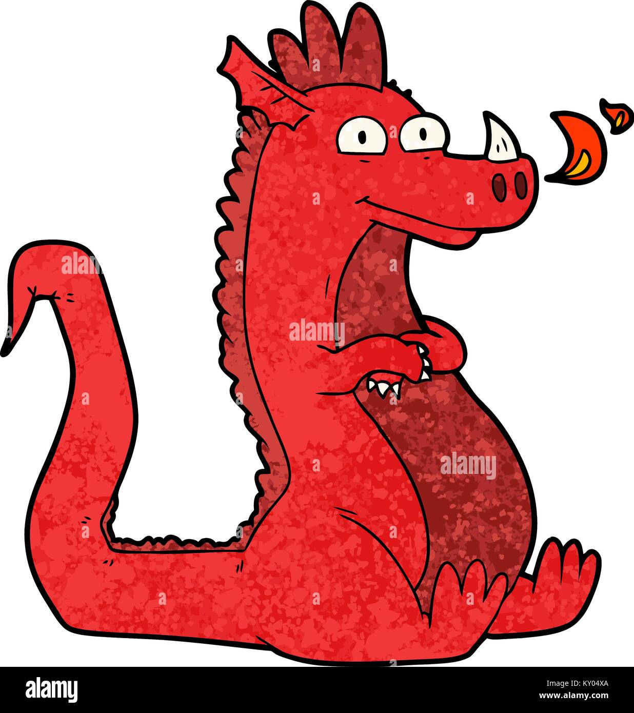 cartoon happy dragon Stock Vector Image & Art - Alamy