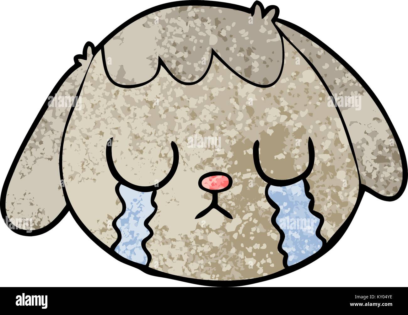 cartoon dog face crying Stock Vector Image & Art - Alamy