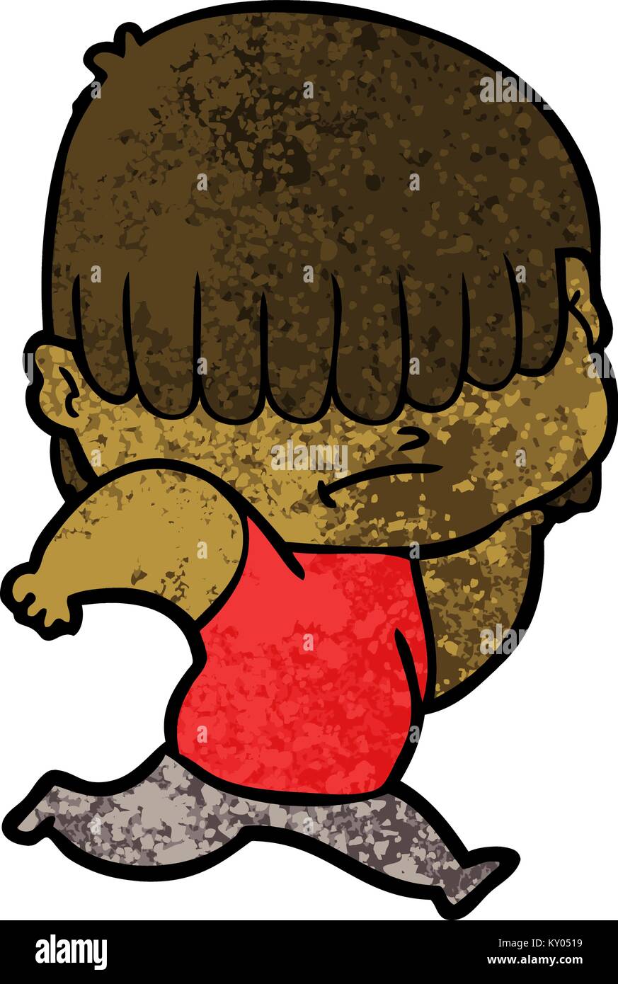 cartoon boy with untidy hair Stock Vector Image & Art - Alamy