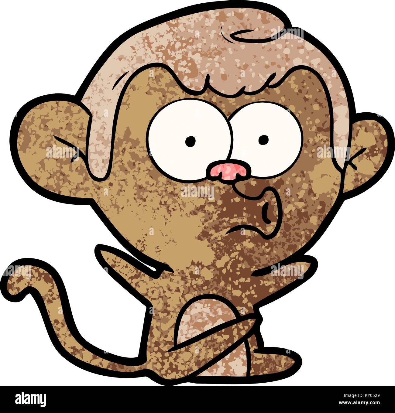 cartoon hooting monkey Stock Vector Image & Art - Alamy