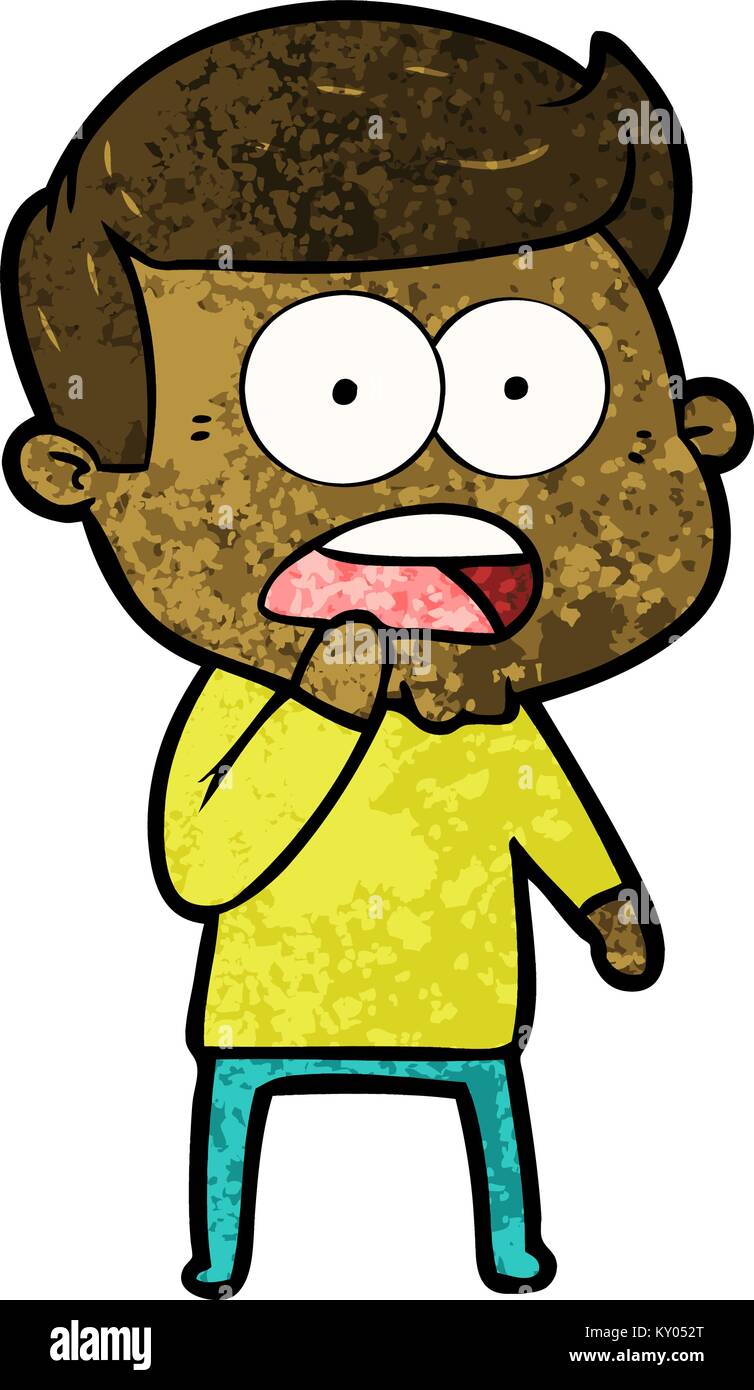 cartoon shocked man Stock Vector Image & Art - Alamy