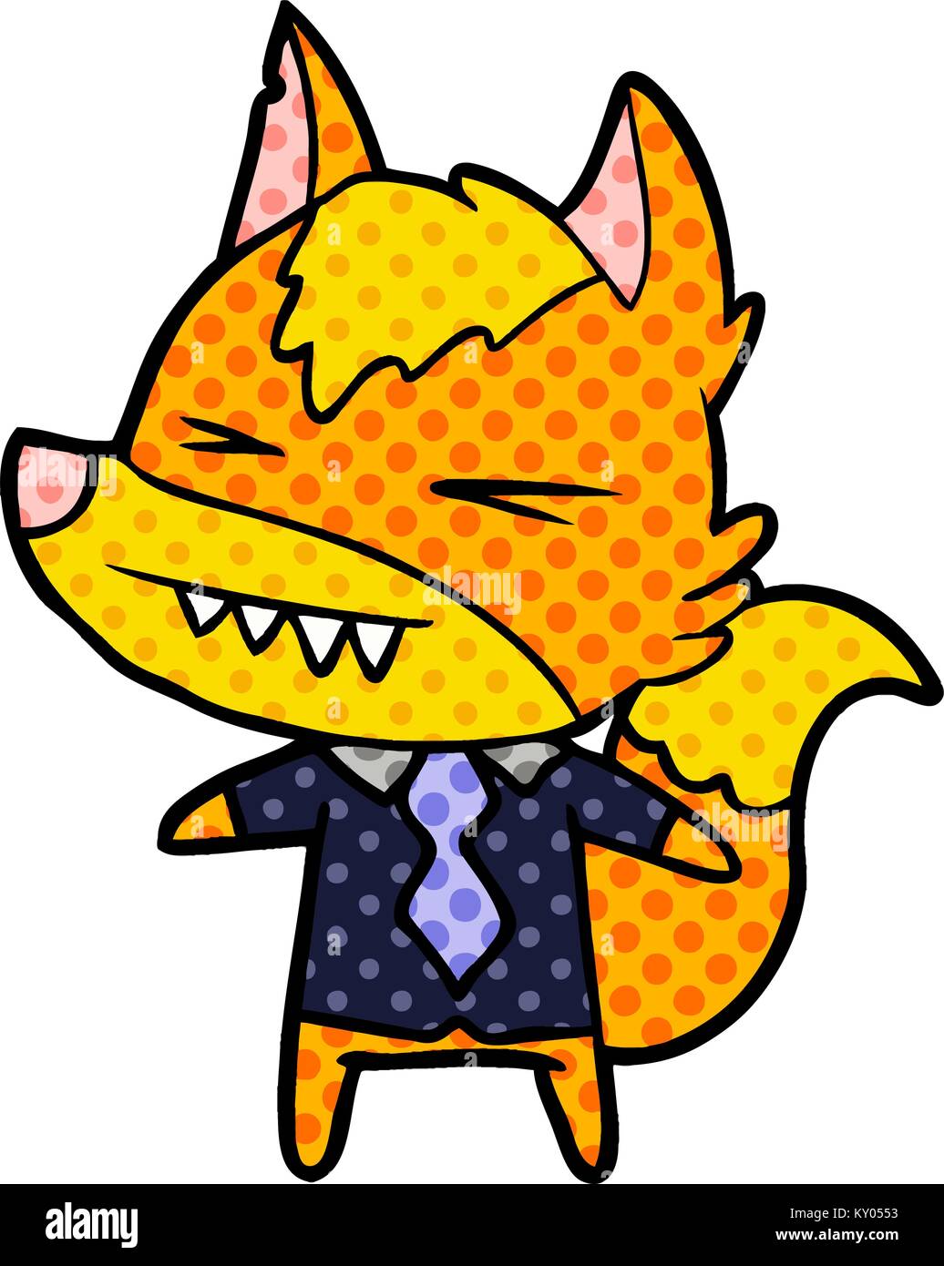 office worker fox cartoon character Stock Vector Image & Art - Alamy