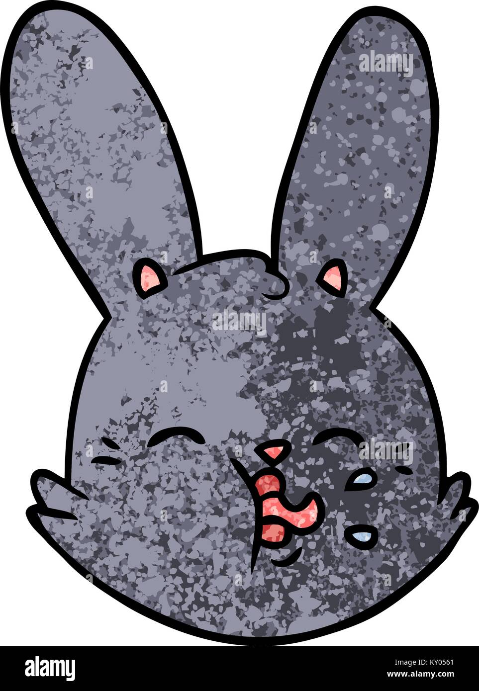 cartoon funny rabbit face Stock Vector Image & Art - Alamy