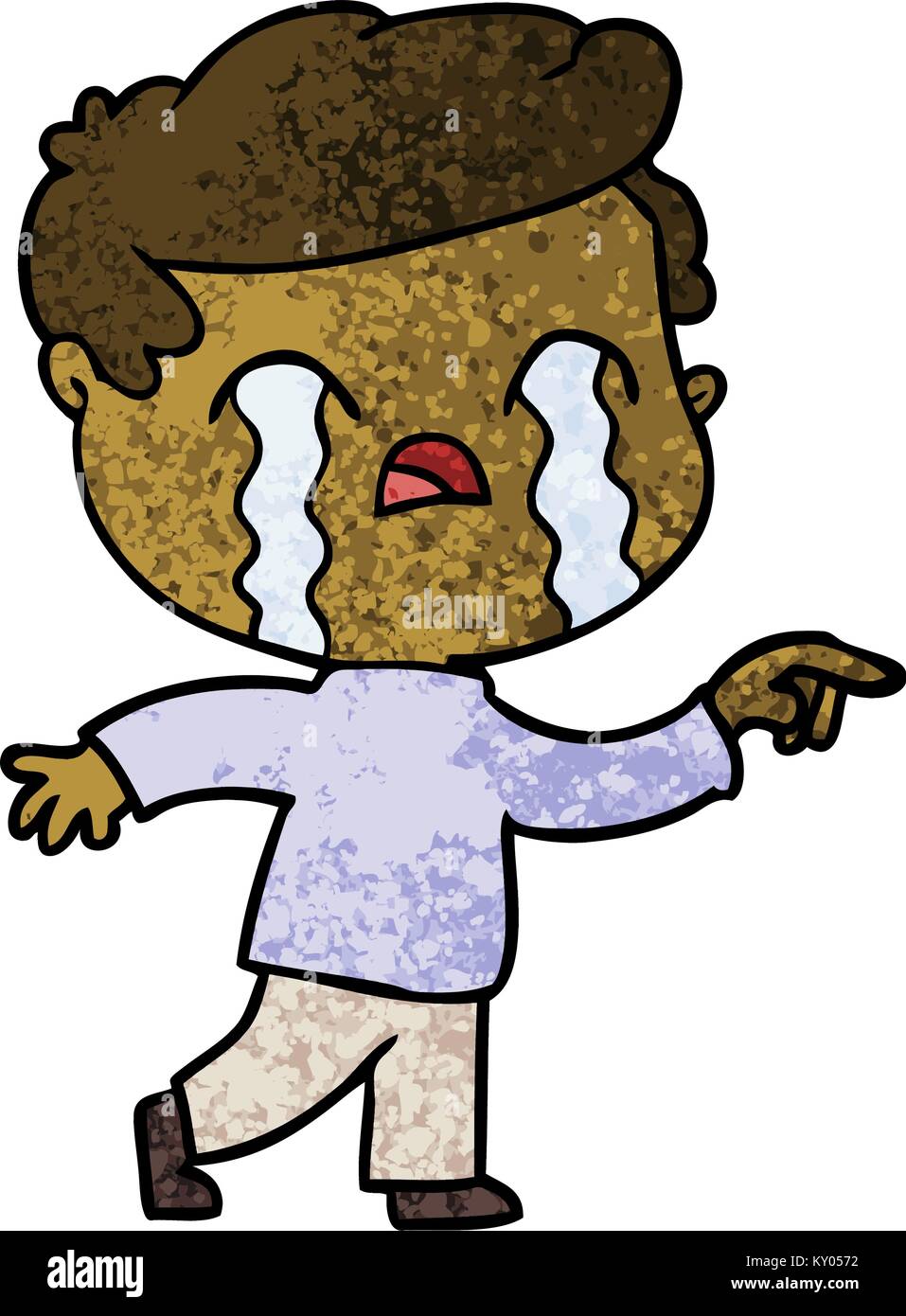 cartoon man crying Stock Vector Image & Art - Alamy