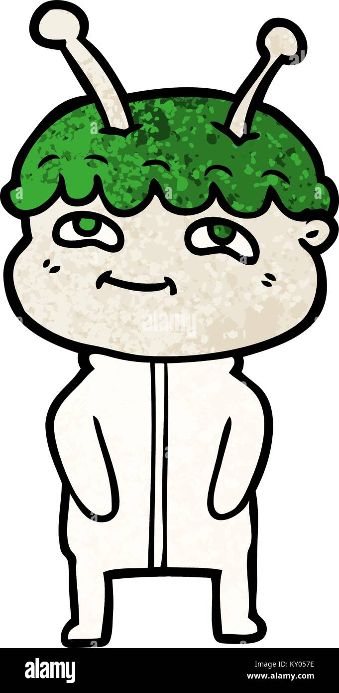 friendly cartoon spaceman Stock Vector Image & Art - Alamy