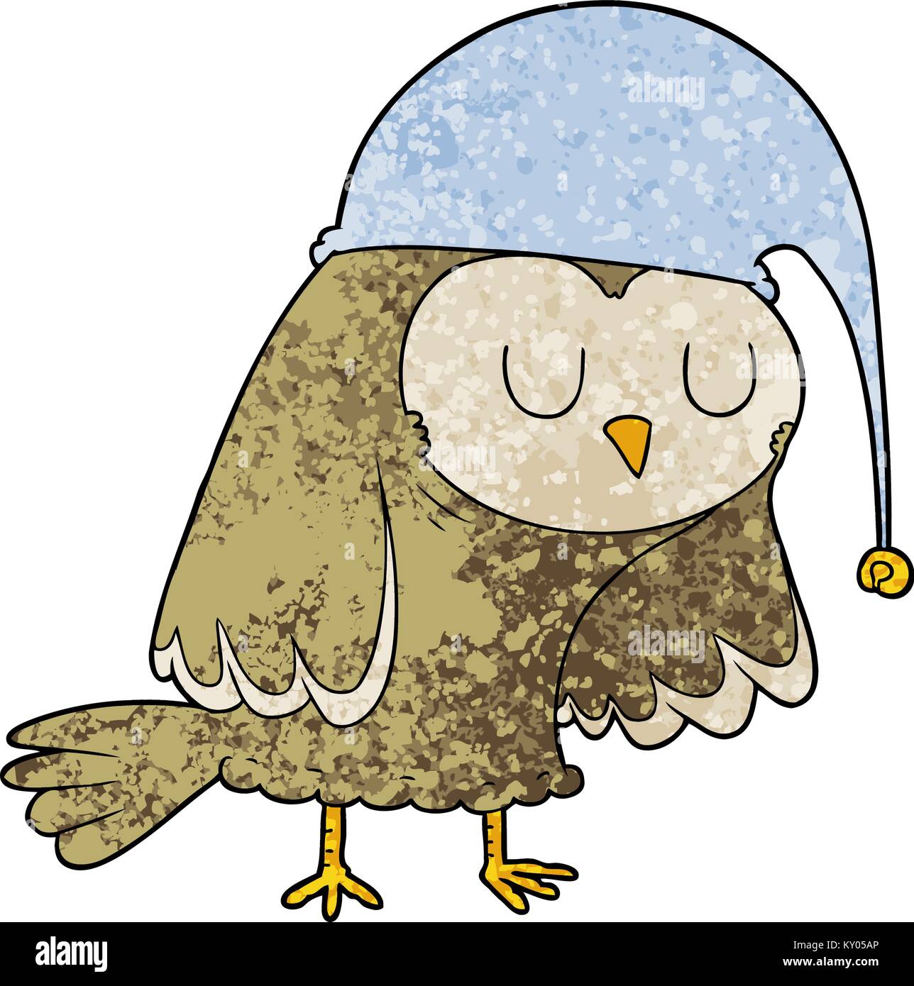 Owl sleeping funny Cut Out Stock Images & Pictures - Alamy