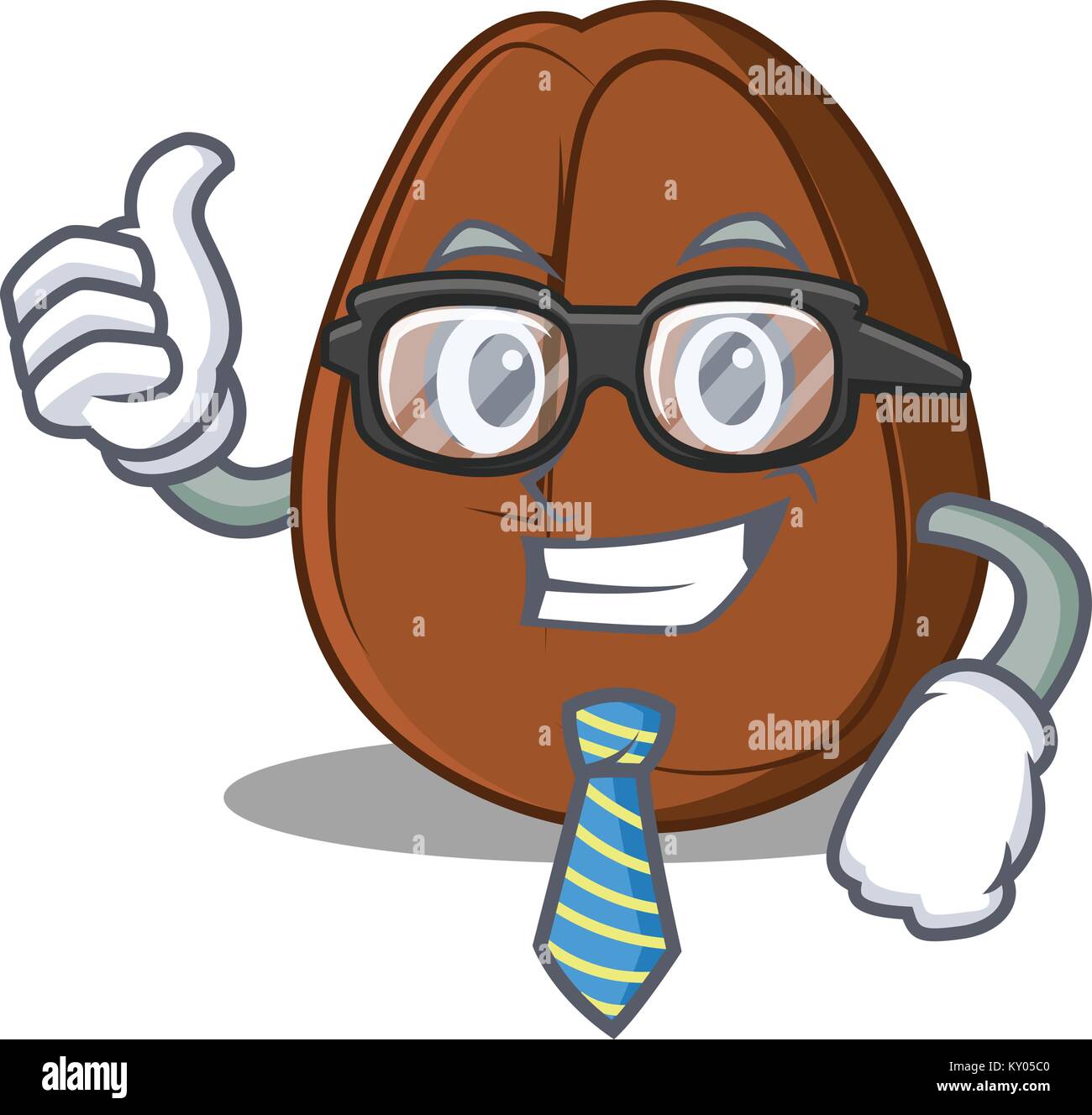 Businessman coffee bean character cartoon Stock Vector Image & Art - Alamy