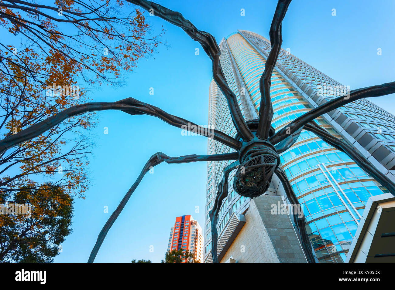 TOKYO, JAPAN - NOVEMBER 28 2015: Maman - a spider sculpture by Louise ...