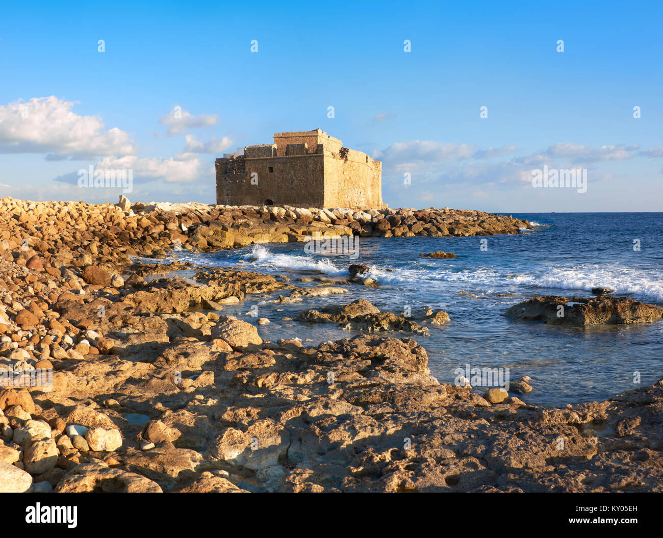 Paphos harbour sunset hi-res stock photography and images - Alamy