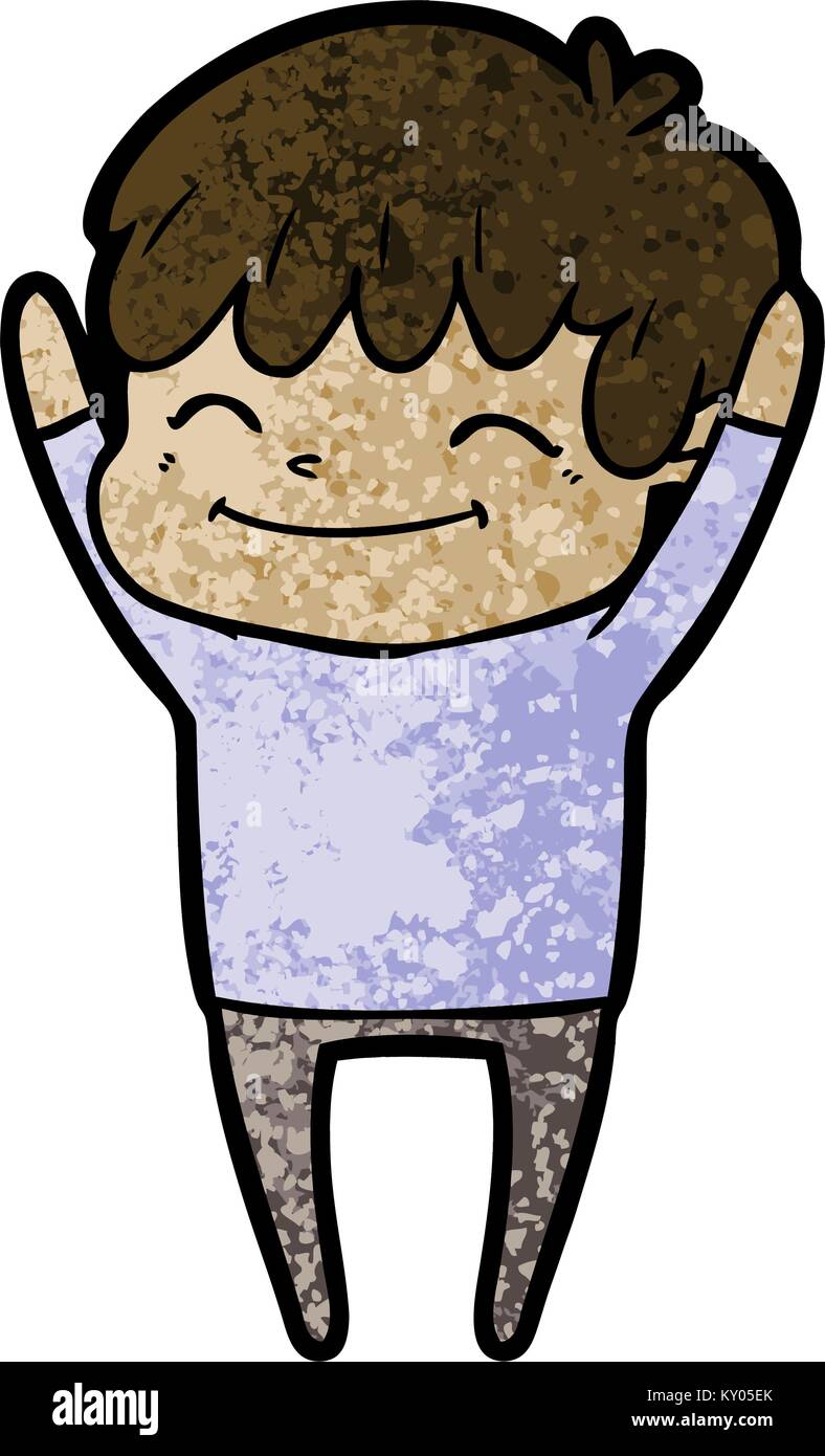 cartoon happy boy Stock Vector Image & Art - Alamy