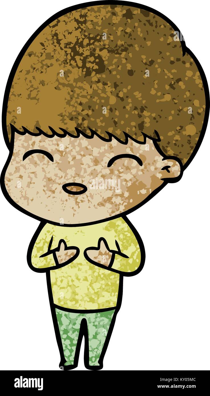 happy cartoon boy Stock Vector Image & Art - Alamy