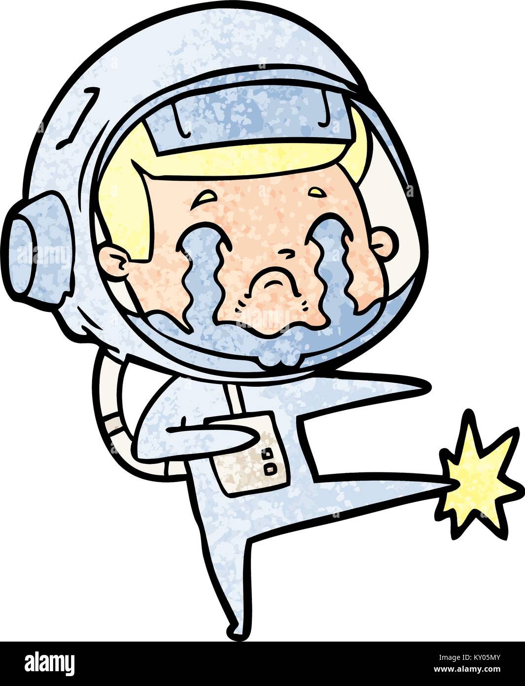 cartoon crying astronaut Stock Vector Image & Art - Alamy