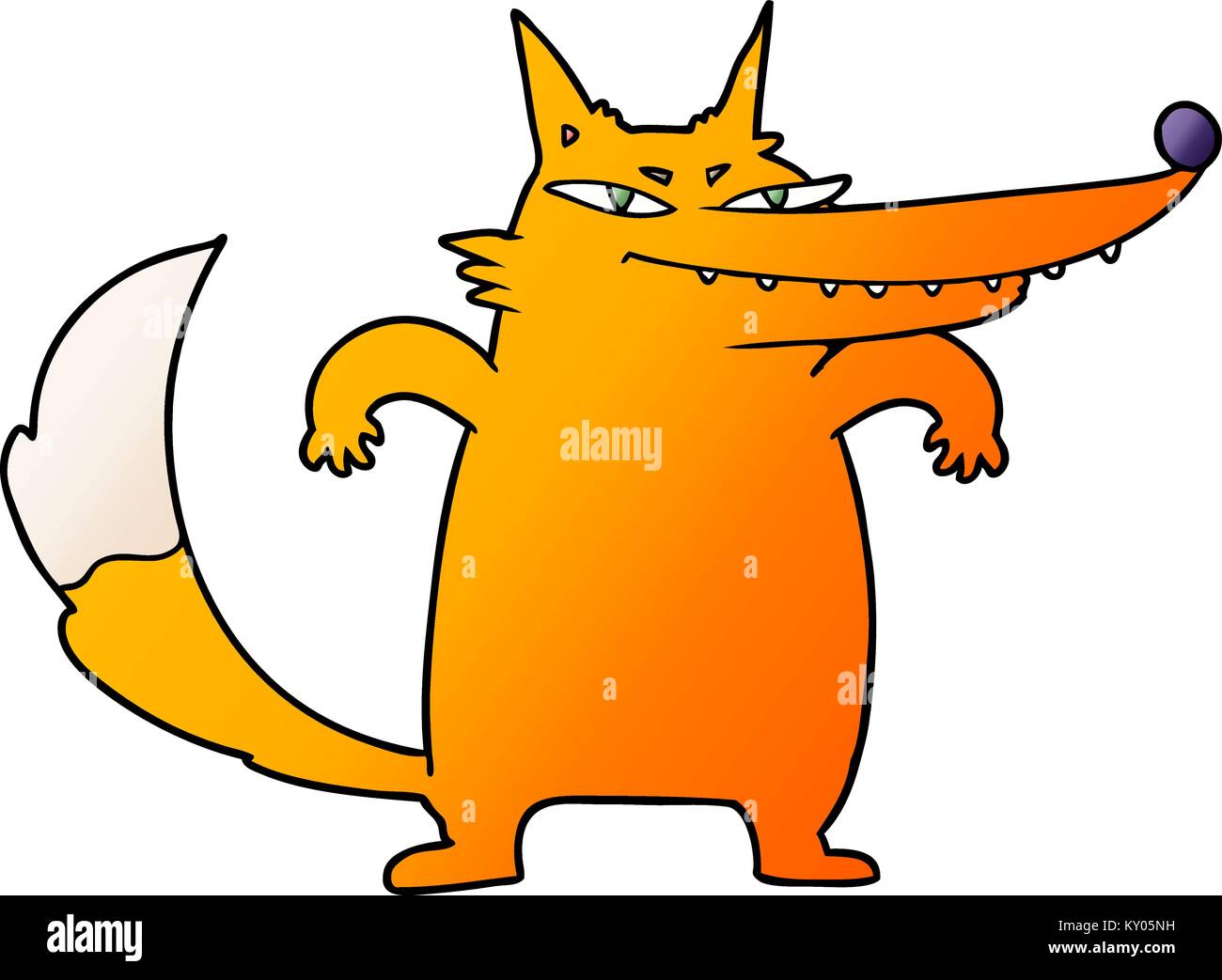 The fat fox Stock Vector Images - Alamy