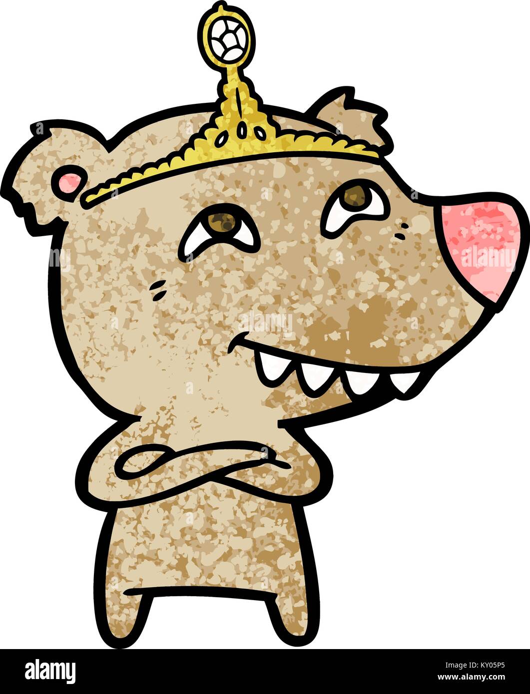 cartoon bear showing teeth Stock Vector Image & Art - Alamy