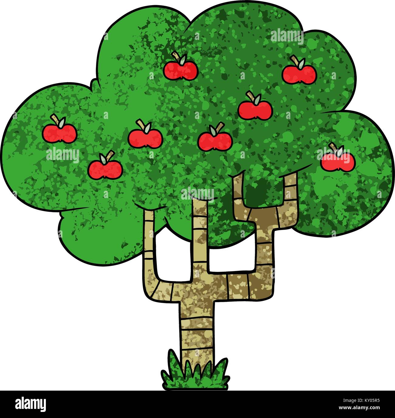 cartoon apple tree Stock Vector Image & Art - Alamy