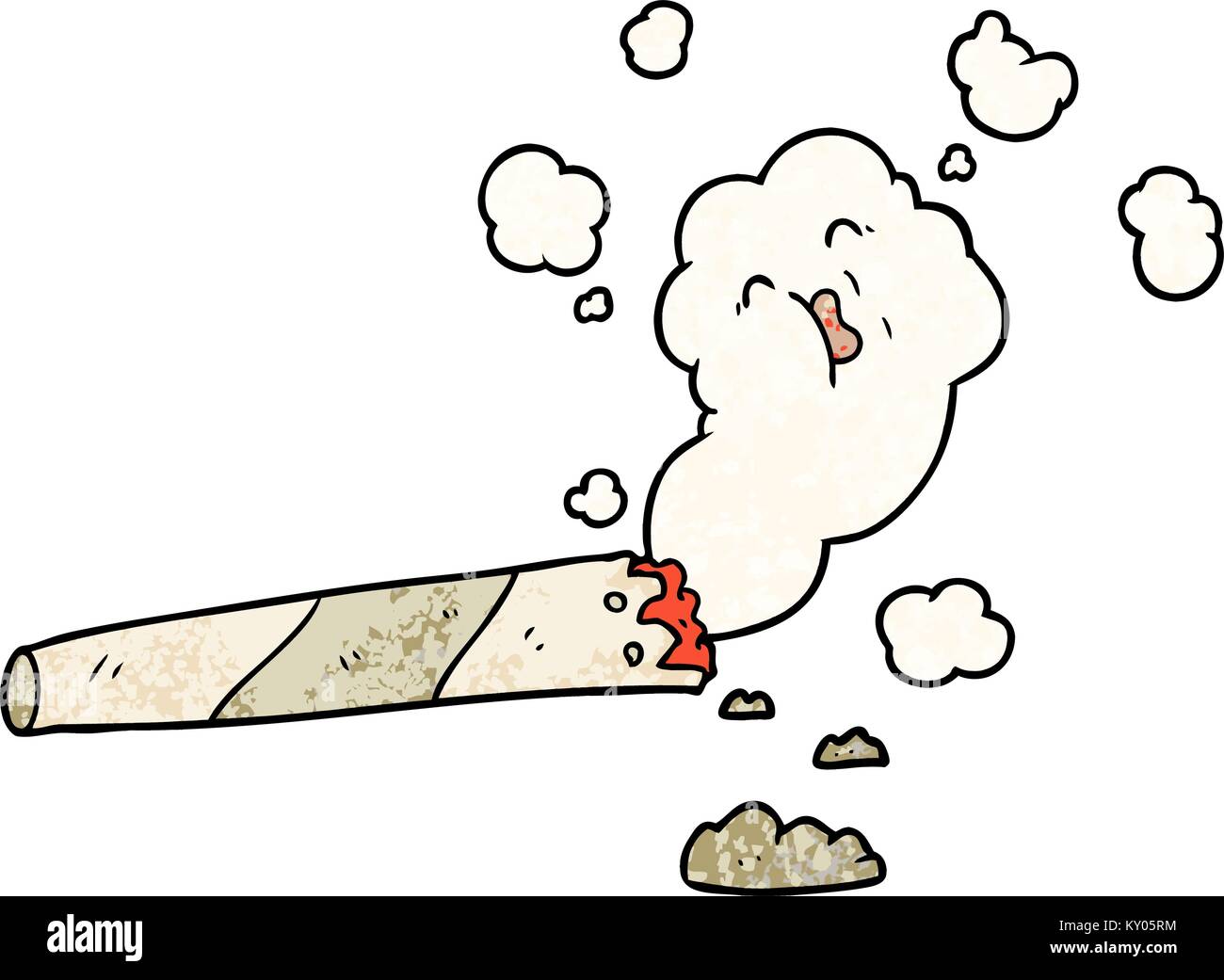 cartoon smoking cigarette Stock Vector Image & Art - Alamy