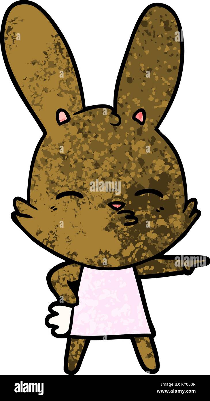 curious bunny cartoon Stock Vector Image & Art - Alamy